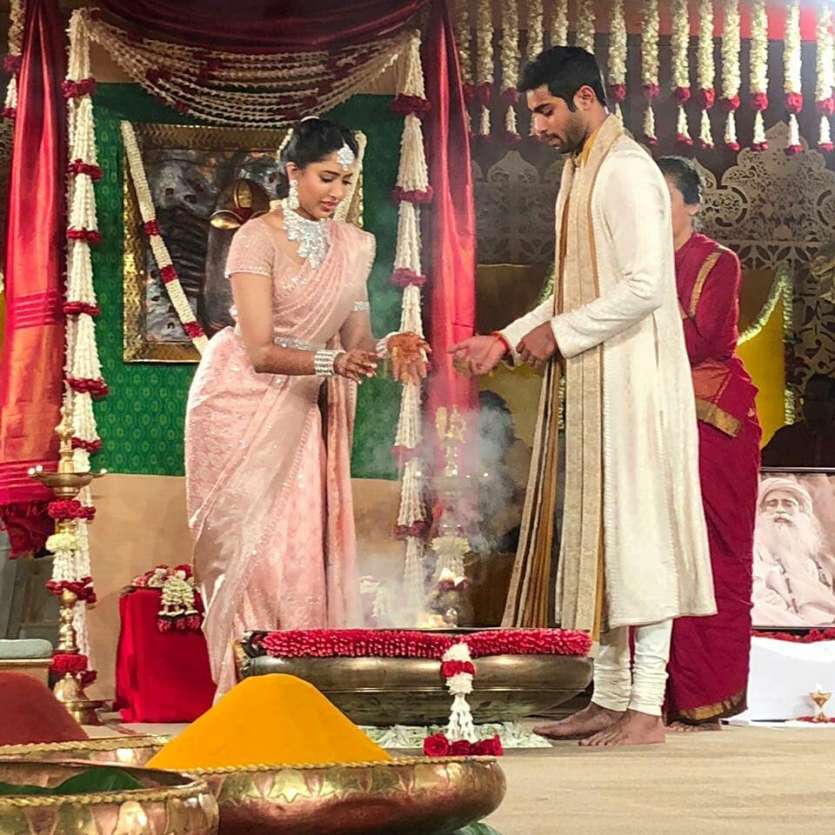 Inside pictures videos Shriya Bhupal Anindith Reddy wedding ceremonies